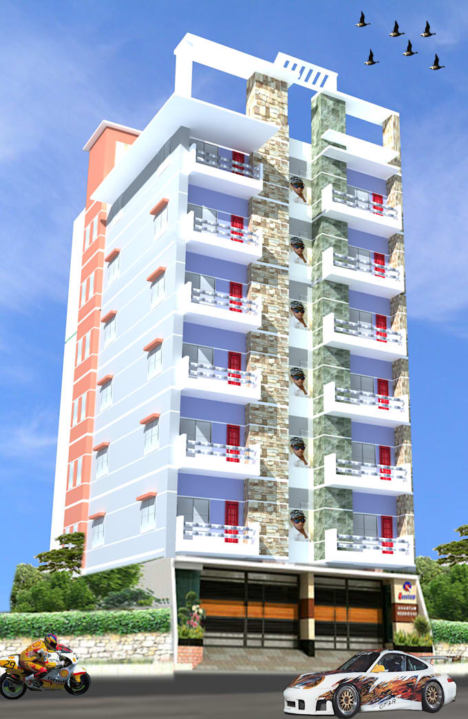 Make your 3d building design by Mahmudulhasan00 | Fiverr