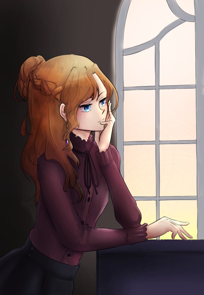 Draw anime illustrations, fanart and ocs by Aimaeart | Fiverr