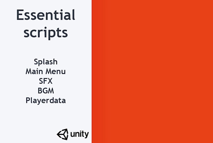 Make essential unity scripts by Mnazzal1 | Fiverr