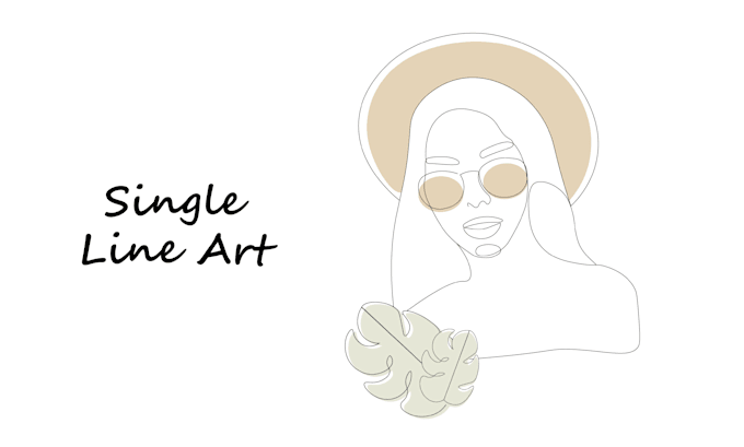 Create single line illustration by your photo by Taisiiakomendar | Fiverr