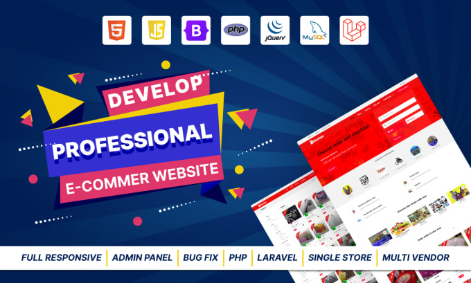 Develop professional ecommerce website in php laravel by Mutaharhafeez9 ...