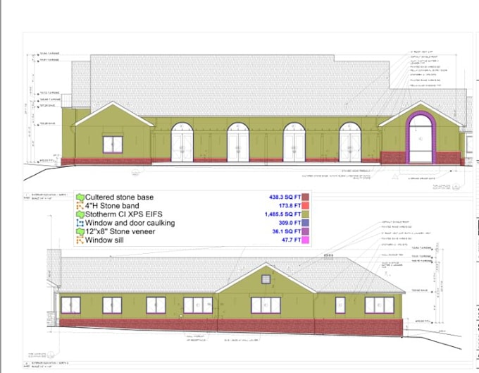 Do takeoff for stucco, siding,eifs, stone cladding, bricks,plaster, all ...