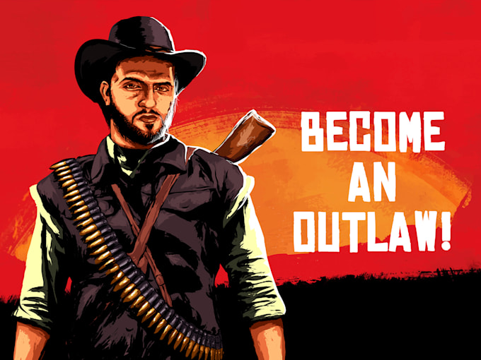 Draw yourself into red dead redemption art style by Dayace | Fiverr