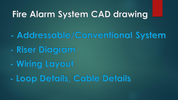 Do fire alarm system cad riser diagram and layout by Romnickligutan ...