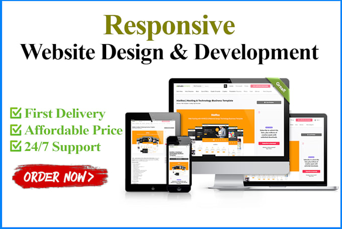 Convert psd to html responsive website by Uzzal_wdd | Fiverr