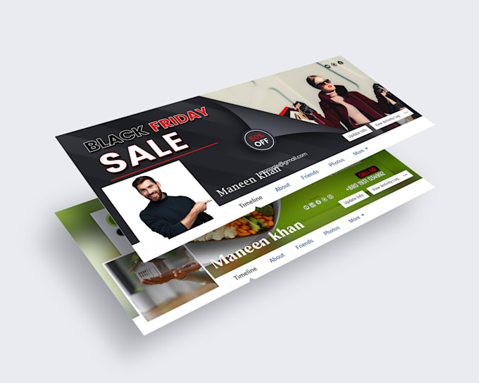 Create custom facebook covers and banners for your brand by Maneenkhan ...
