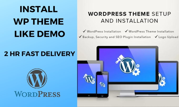 Install wordpress theme setup exactly like demo by Arabindasikder | Fiverr
