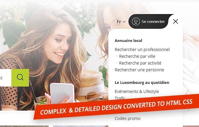 Convert your design in responsive html and css by Damienborgniet | Fiverr