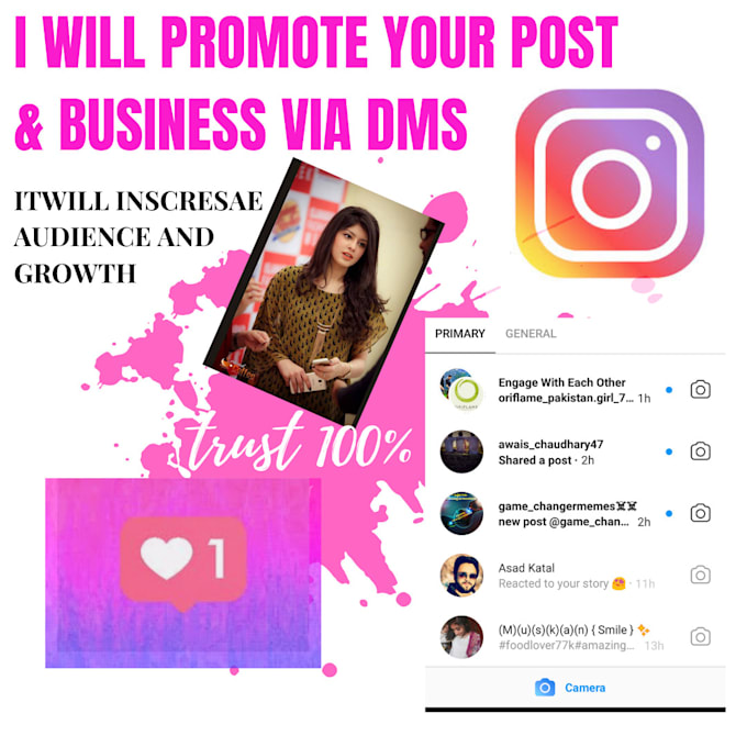 Promote your business and post via dm on instagram by Noor_interactiv ...