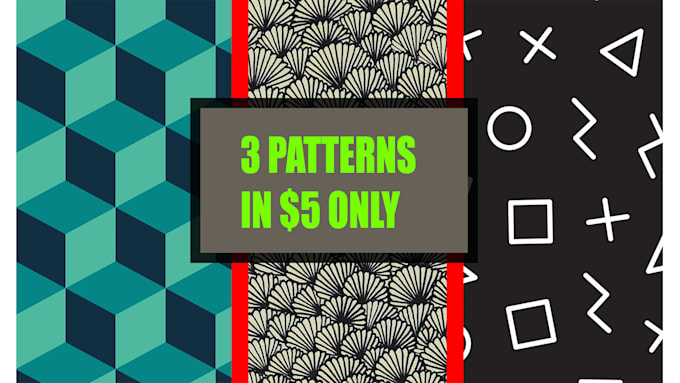 Design cool trendy patterns for textile, fabric by Artbyali24 | Fiverr