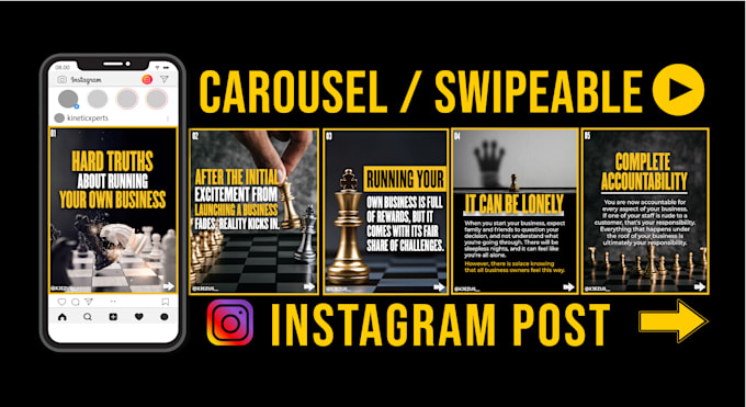 Design attractive swipeable carousel posts for instagram by ...