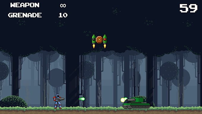 Develop a 2d game for you using the unity engine and csharp by ...