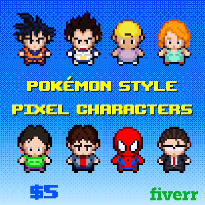 Create pokémon style pixel characters by Jlimon | Fiverr