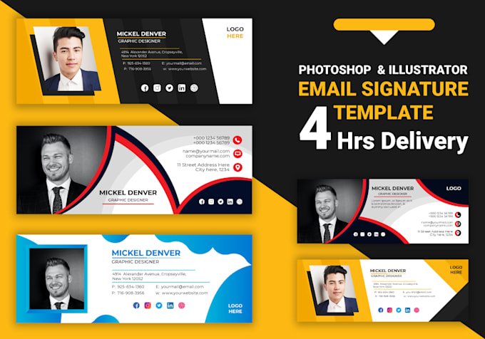 Design a beautiful and simple email signature template by Trendgraph ...