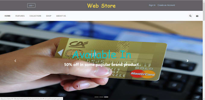 Design a static website using html, css and boostrap by Sawsanlmahjoubi ...