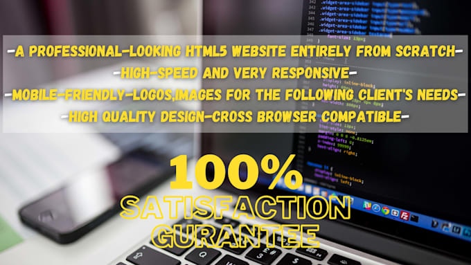 Create a custom front end website with html5 and css3 by Zerqan | Fiverr