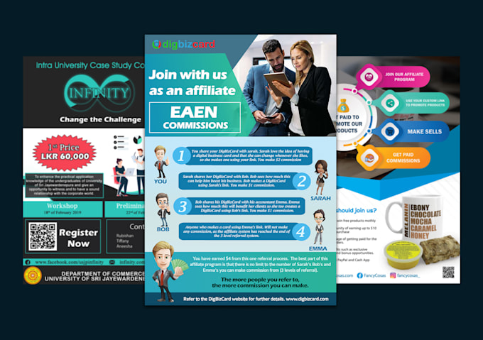 Do posters, flyers and any graphic designs for affiliate marketing by ...