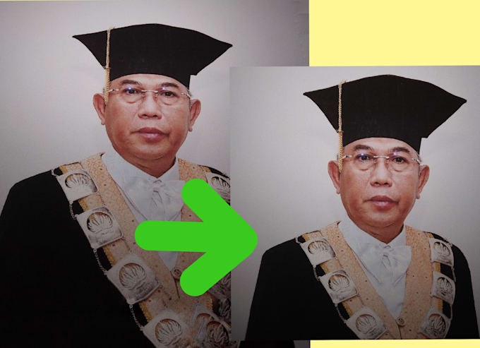 Edit disproportionate portrait photo become proportional by ...