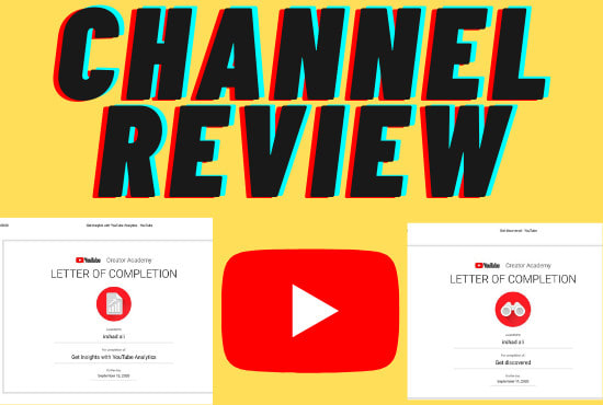 Do your youtube channel review on 39 points by Irshadali786 | Fiverr