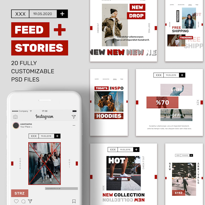 Design a custom ig template by Evelinesaba | Fiverr
