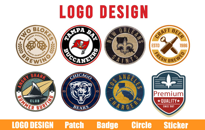 Design round logo, sticker , patch, label, badge by Umarkhan135 | Fiverr