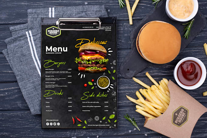 Design an attractive menu, menu board or special offer menu by Studio ...