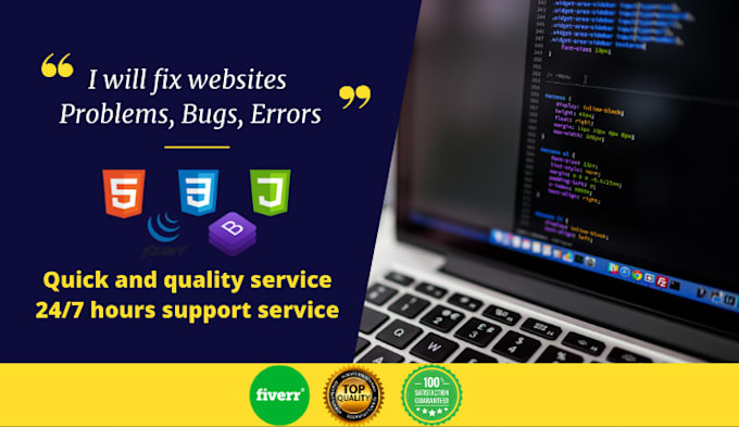 Fix bugs, errors and redesign your website by Itsesrat | Fiverr