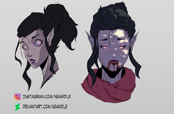 Draw any character my style, anime, or cartoonishly by Theoneneamdle ...