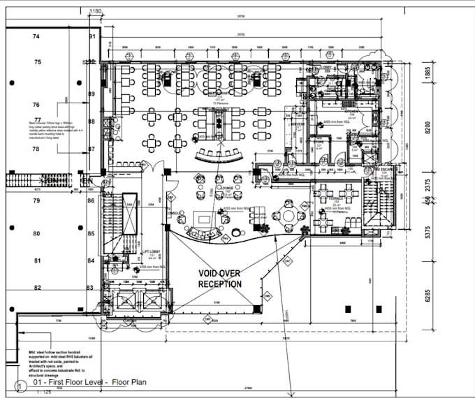 Draw an architectural floor plan with elevations sections detailed drawing