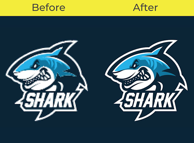 Vectorize, trace or recreate low resolution logo or image by ...