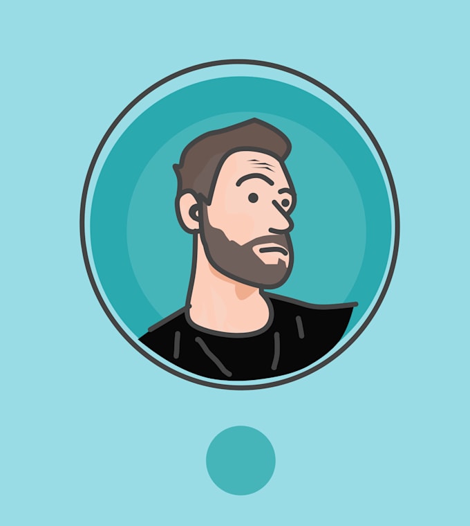 Make a minimalistic avatar based on your photo by Sudirmanwinata | Fiverr