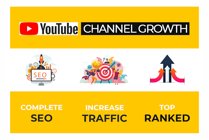 Assist in your youtube channel growth, seo, top ranking with huge ...