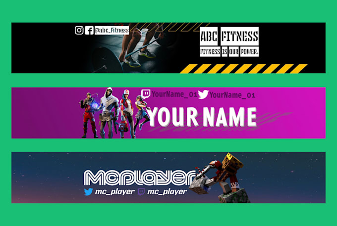 Design a professional minimalist youtube banner by Fbruebach | Fiverr