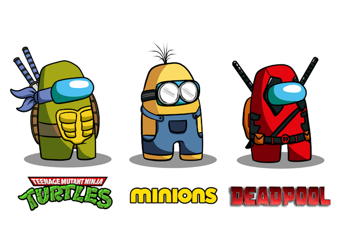 Draw you as an unique among us character by Kresstudio | Fiverr