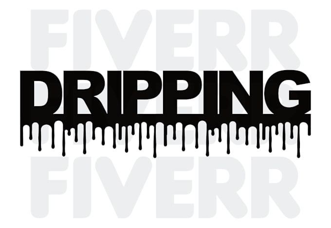 Do a custom word with dripping style by Nietzrid | Fiverr