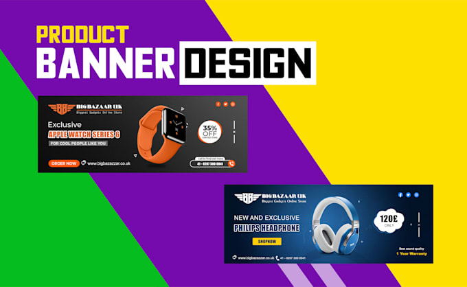 Design awesome product banner, website banner by Queensstudio888 | Fiverr