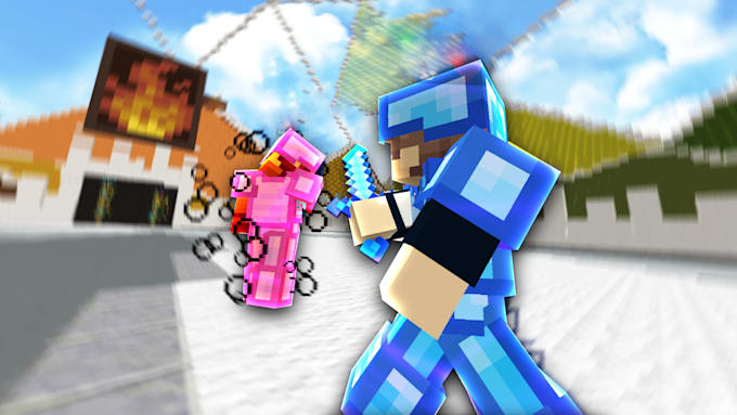 Make a minecraft pvp thumbnail for you by Pjonto | Fiverr