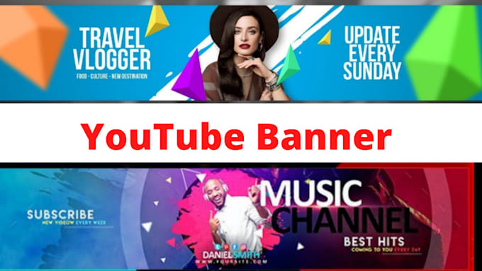 Design custom youtube banner by Zubi24 | Fiverr