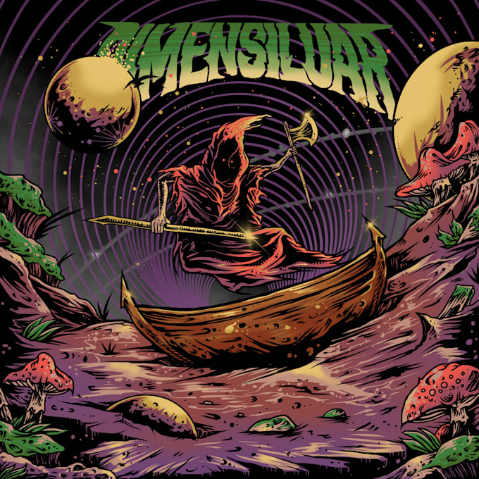 psychedelic weed poster