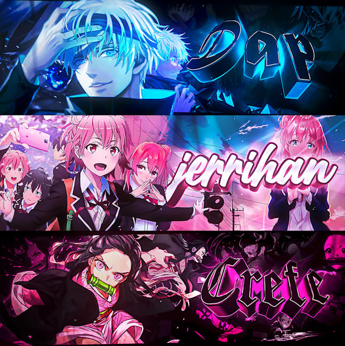 Make you a custom anime header or banner by Zuphfn | Fiverr
