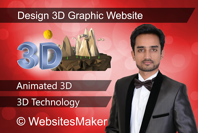 Design 3d animated website by Websitesmaker | Fiverr