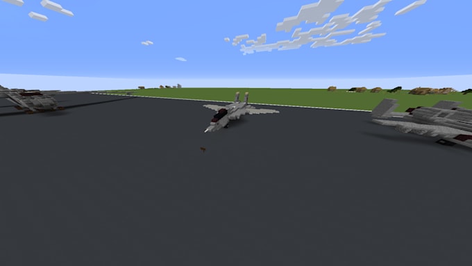 Make huge detailed military planes in minecraft by Darkon15 | Fiverr