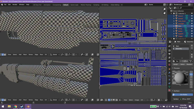 Uv unwrap, retopology and texture your model by Royex1 | Fiverr
