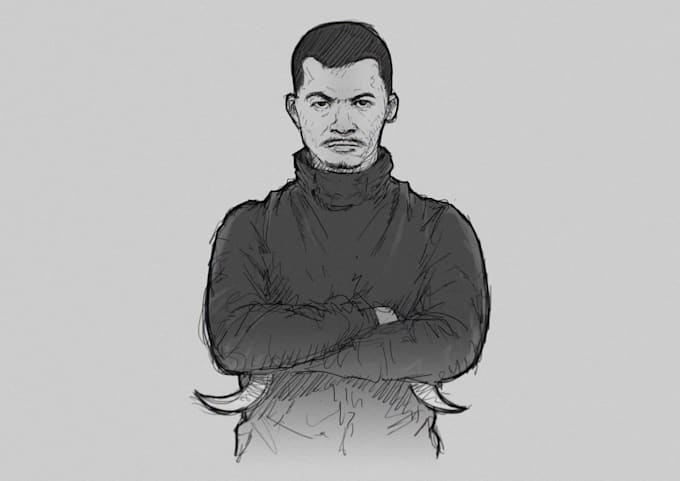 Draw semi realistic digital sketch for you by Gandhimardion | Fiverr