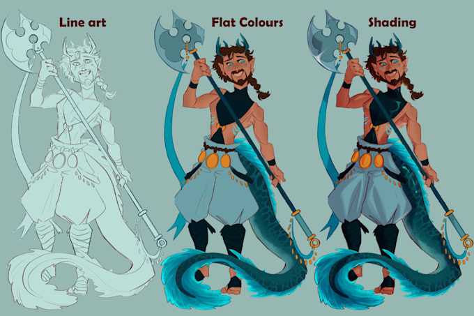 Draw any character you want by Ahtramalleb | Fiverr