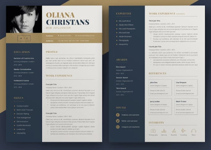 Design you a custom resume by Nowllc | Fiverr