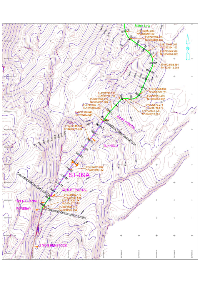 Create grading plan storm water plan and design profile by ...