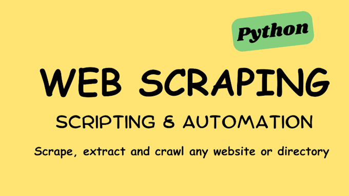 Do data collection, data mining, web scarping using python by Tehreemzahid956 | Fiverr