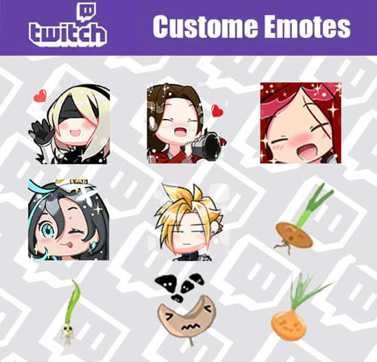 Design custom emotes for twitch stream in different styles by Dyuuzha ...