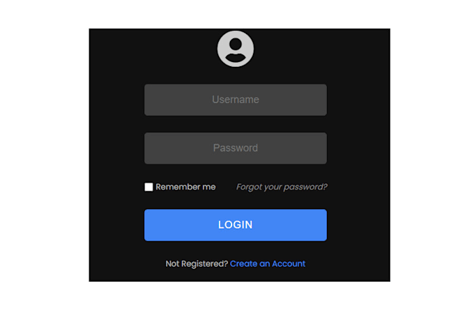 Create a login form using html css by Aswito | Fiverr